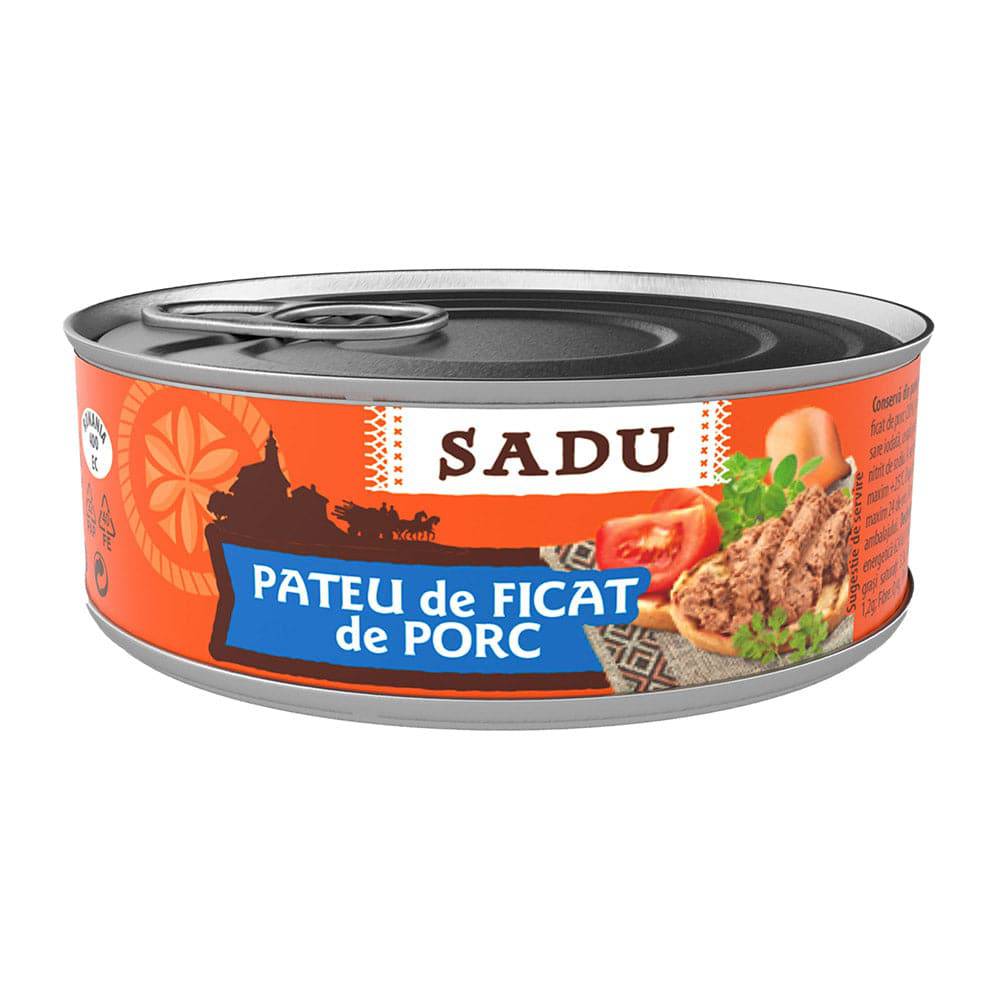 Pate de ficat de porc Sadu 100 g | Delumani - Magazin Online Romanesc